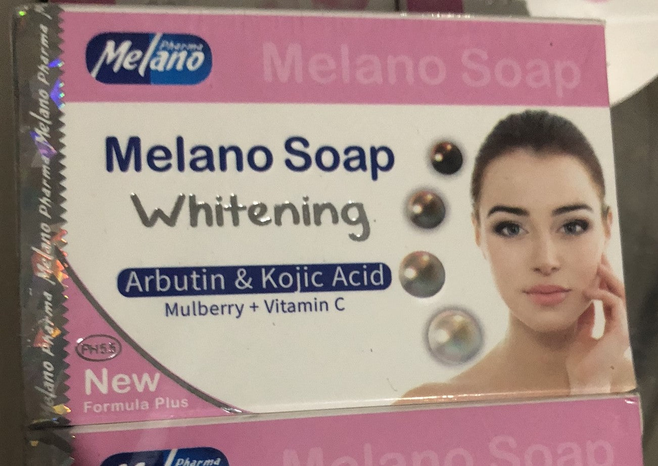 Melano Savon blanchissant à l’arbutine et à l’acide kojic. 100g – Yoshopsn